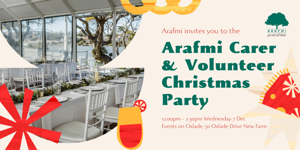 Carer & Volunteer Christmas Lunch - Arafmi