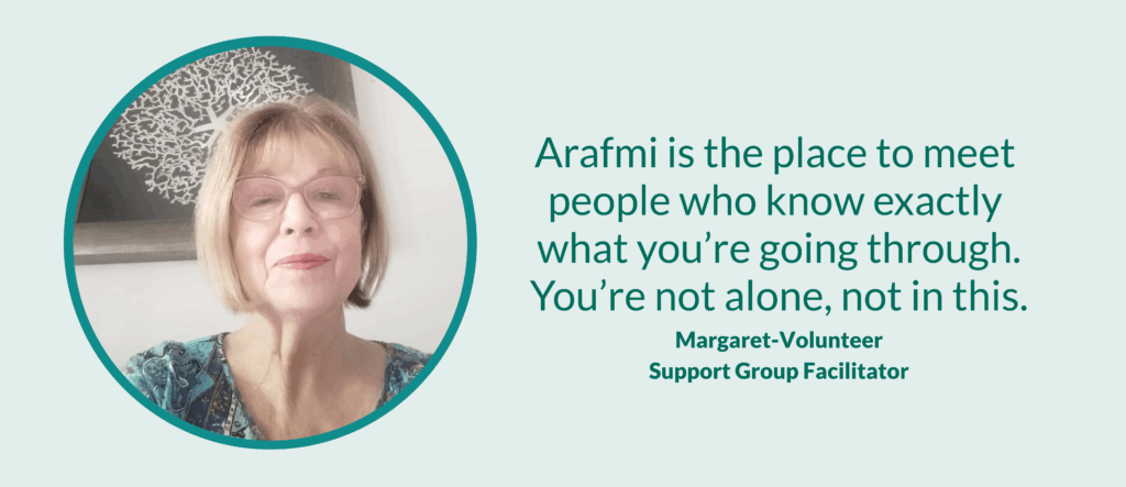 Volunteer Profile: Margaret - Arafmi